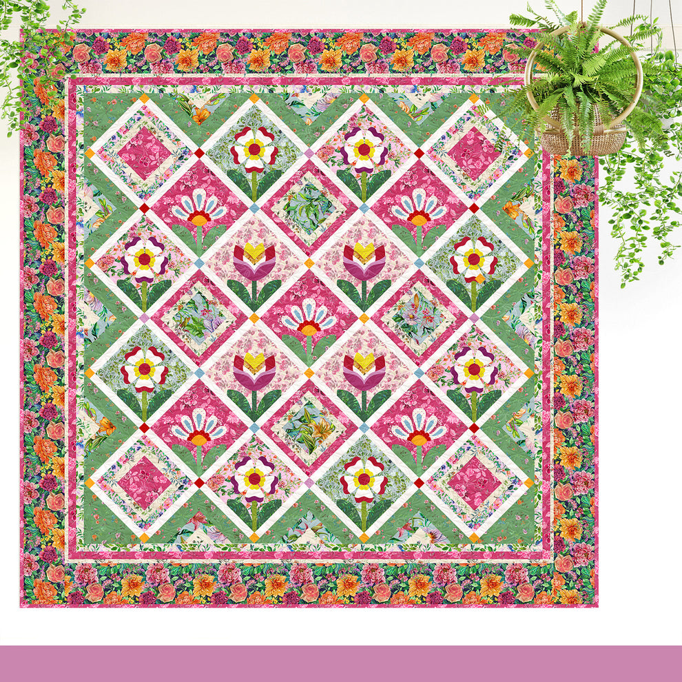 The Tuileries Gardens: Surface of Beauty FreeSpirit Fabric Quilt Pattern – The Red Boot Quilt Co.